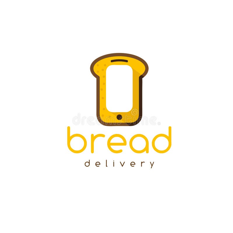 Bread Delivery Truck on the Road. Stock Vector - Illustration of icon ...