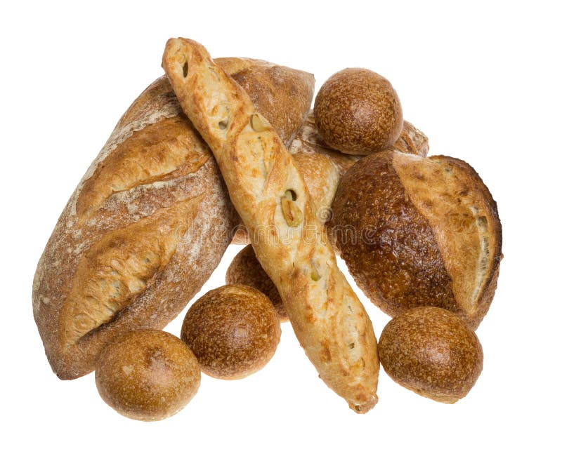 Bread Display Baguette Rolls Stock Image - Image of dieting, crops ...