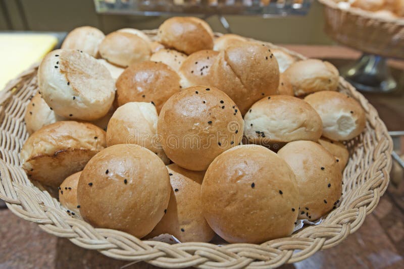 Bread Display at a Hotel Buffet Stock Photo - Image of dining, variety ...