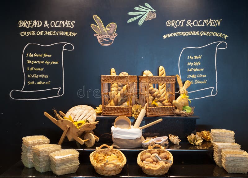 Bread Display At A Hotel Buffet Stock Photo - Image of dining, variety ...