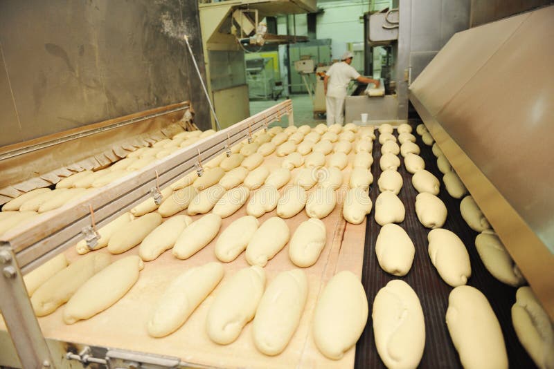 Bread factory production stock image. Image of bake, bread - 17481613