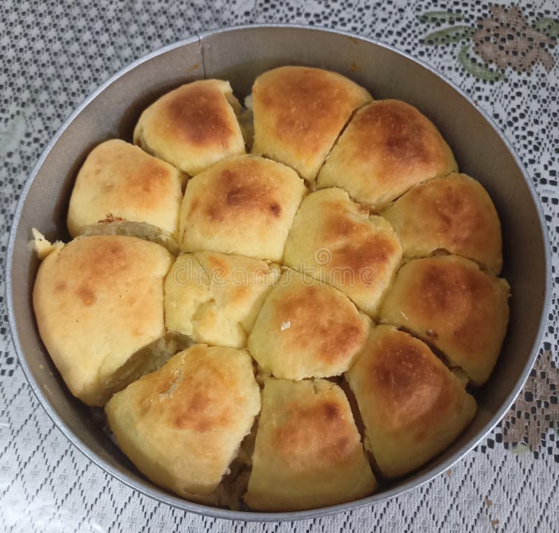 Bread Fermented of Cassava Stuffed Chocolate and Cheese Stock Photo ...