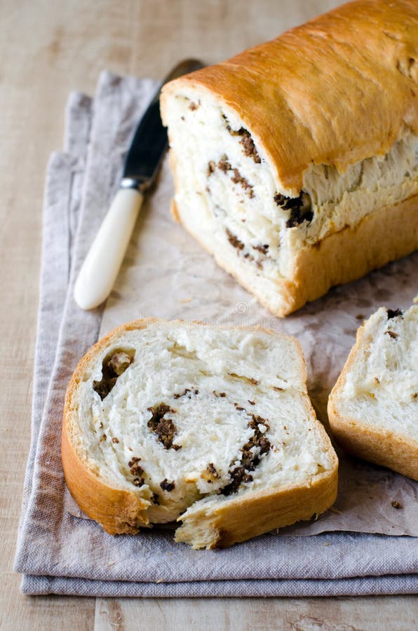 Bread with filling stock image. Image of food, delicious - 28200027
