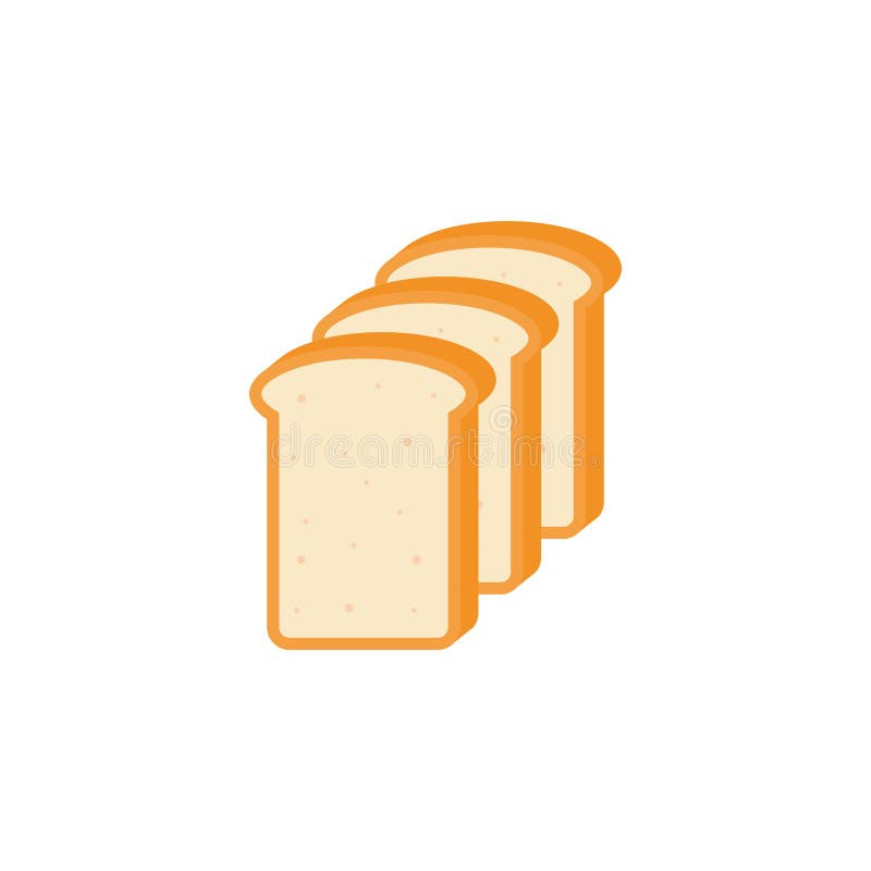 Bread Flat Design Vetor Illustration Stock Vector - Illustration of ...
