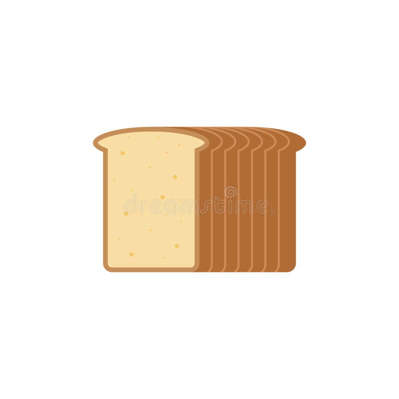 Bread Flat Design Vector Illustration Isolated on White Background ...