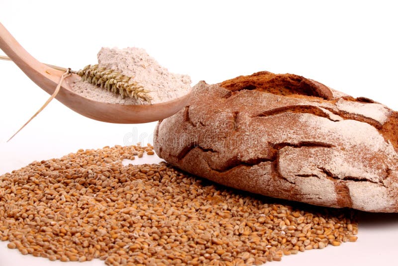 Bread and flour stock photo. Image of food, kitchen, white - 21313878