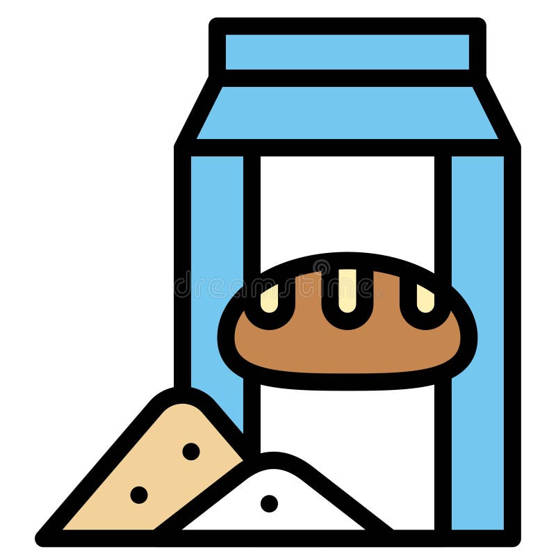 Bread Flour Icon, Bakery and Baking Related Vector Stock Vector ...