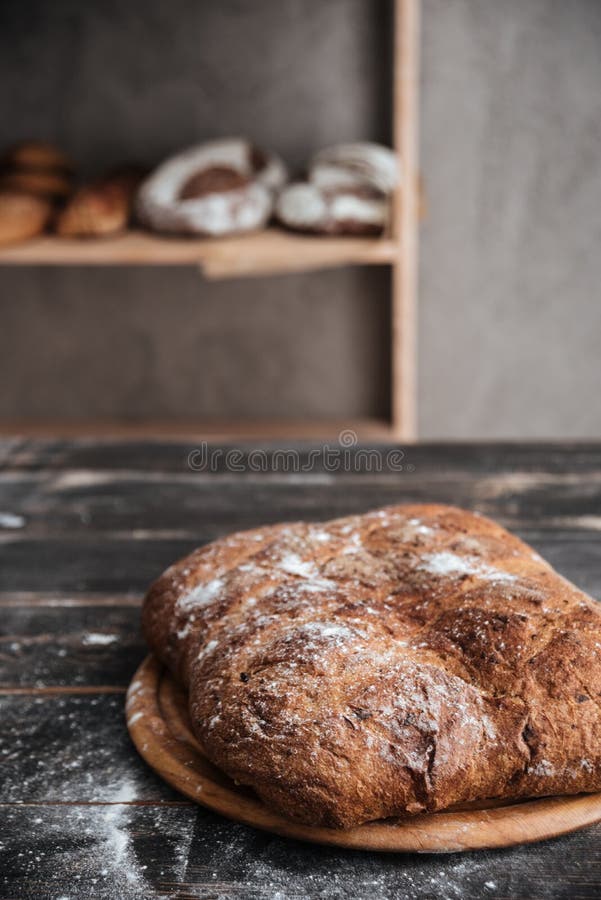 Bread with flour stock photo. Image of delicious, french - 92239274