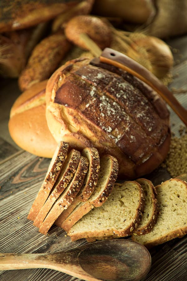 Bread Food Concept Background Stock Image - Image of cereal ...