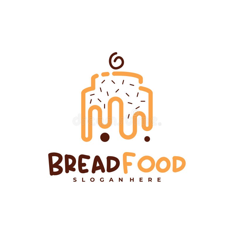 Bread Food Logo Vector Template, Creative Bread Logo Design Concepts ...