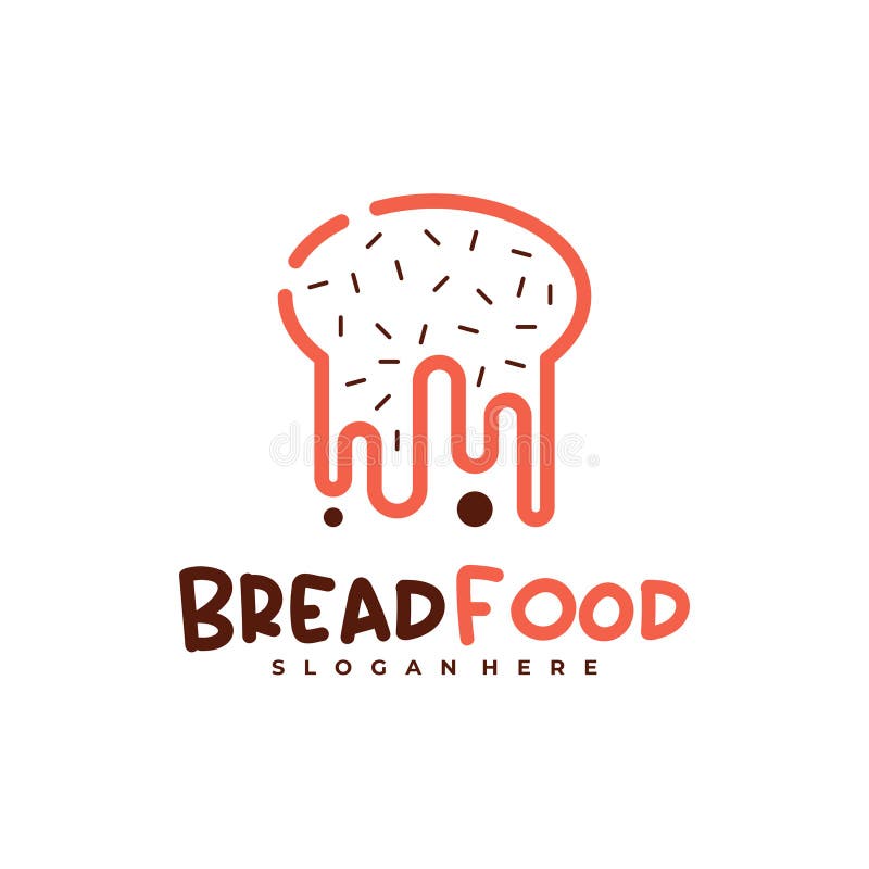 Bread Food Logo Vector Template, Creative Bread Logo Design Concepts ...