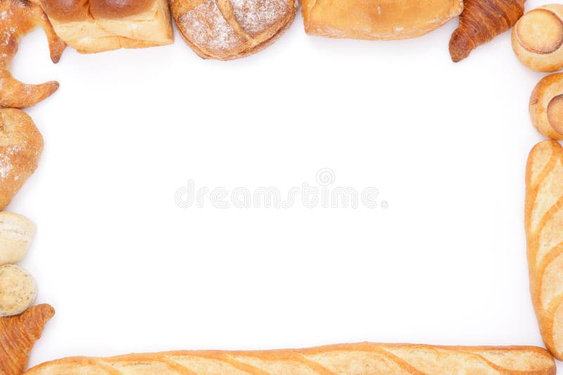 Bread frame stock photo. Image of isolated, breads, delicious - 44248152