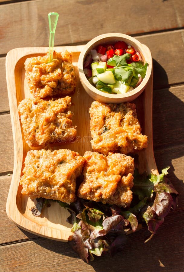 The Bread fried in oil. stock photo. Image of pork, family - 67192818