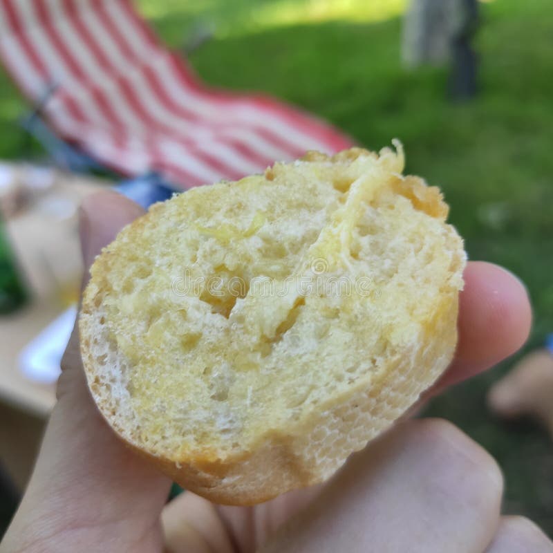 Bread with garlic butter stock image. Image of summer - 152016223
