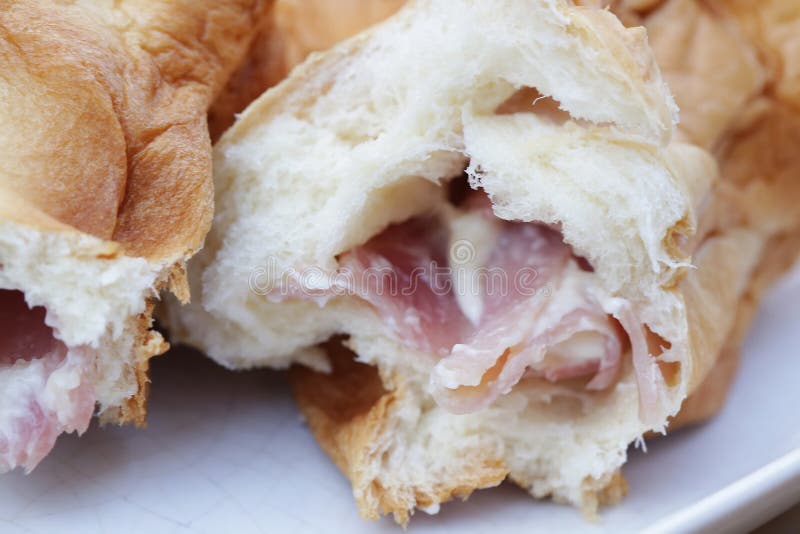 Bread ham cheese stock photo. Image of closeup, meal - 72950090