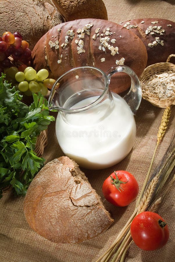 Bread in Human Life stock image. Image of isolated, onion - 9648099