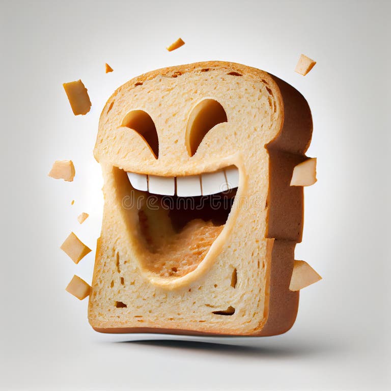 Bread Humor: a Laughing Slice for Your Next Design Idea. Generated AI ...