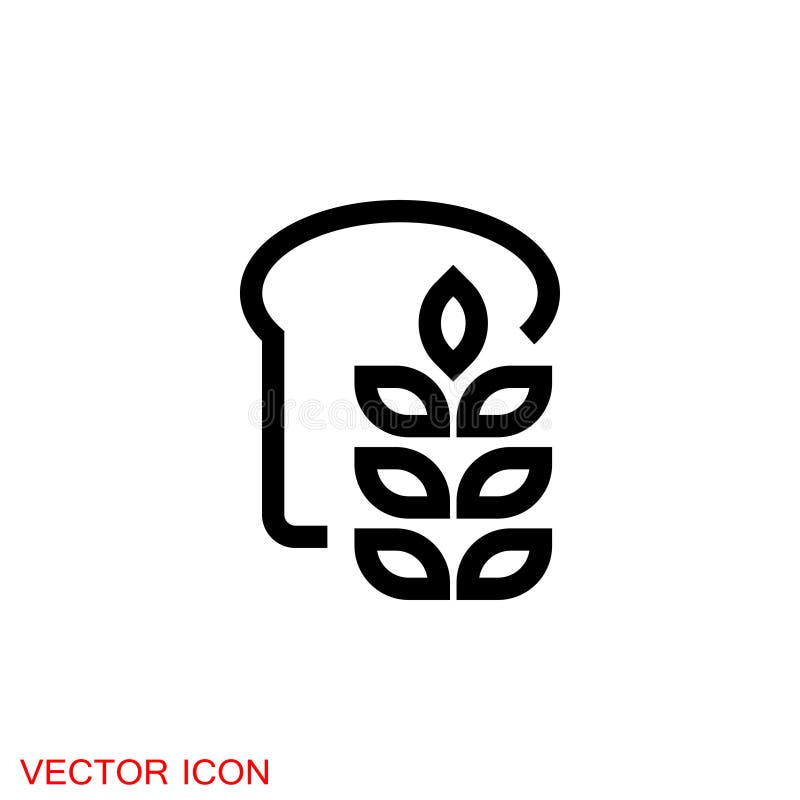 Bread Icon. Bread Bakery Symbol Vector Illustration. Eps 10 Stock ...