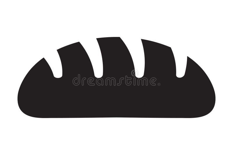 Bread Icon, Bread Loaf Icon. Stock Vector - Illustration of snack ...