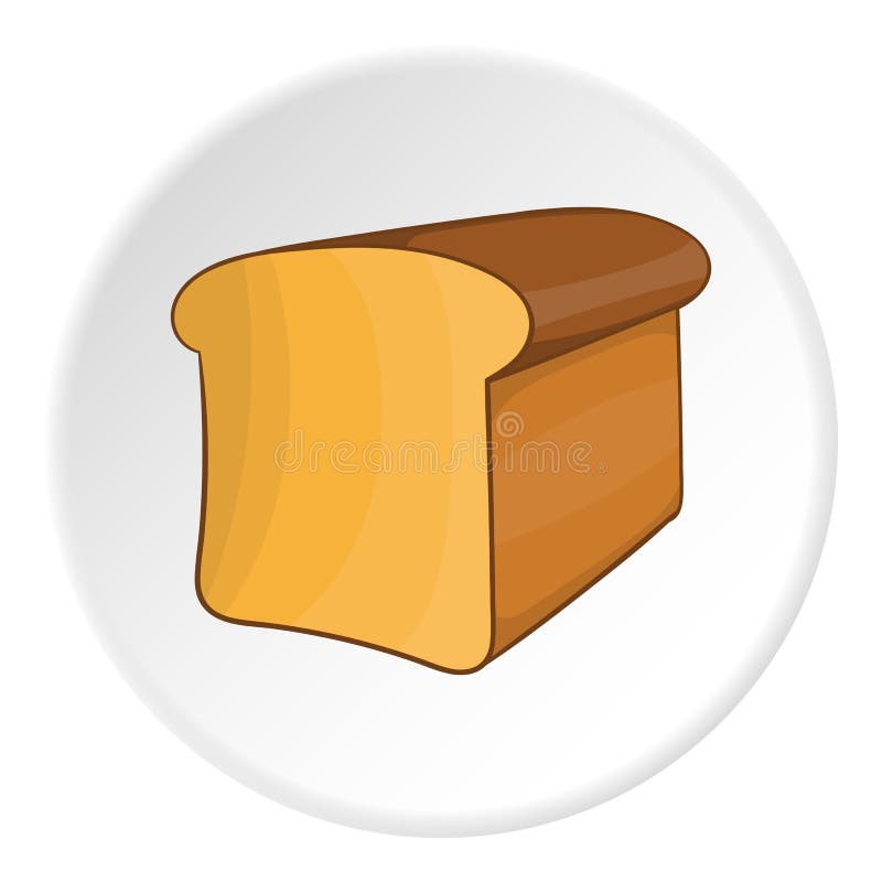 Bread icon, cartoon style stock vector. Illustration of morning - 78689592