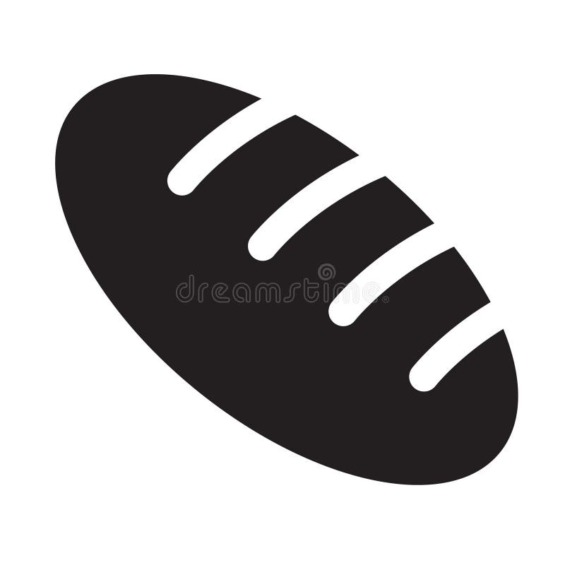 Bread Icon, Bread Loaf Icon. Stock Vector - Illustration of design ...