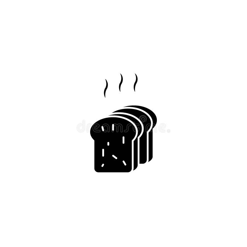 Bread Icon, Symbol Design Template Stock Vector - Illustration of ...