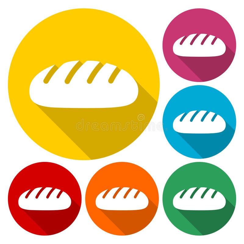 Bread Icon Vector stock vector. Illustration of comic - 125726124