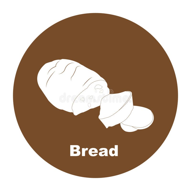 Bread icon stock vector. Illustration of baker, wheat - 287526864