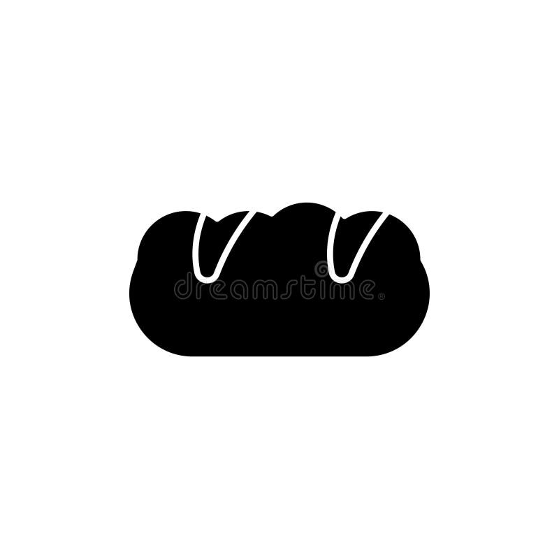 Bread Icon Set. Bakery Loaf of Bread Vector Symbol. French Bread Loaf ...