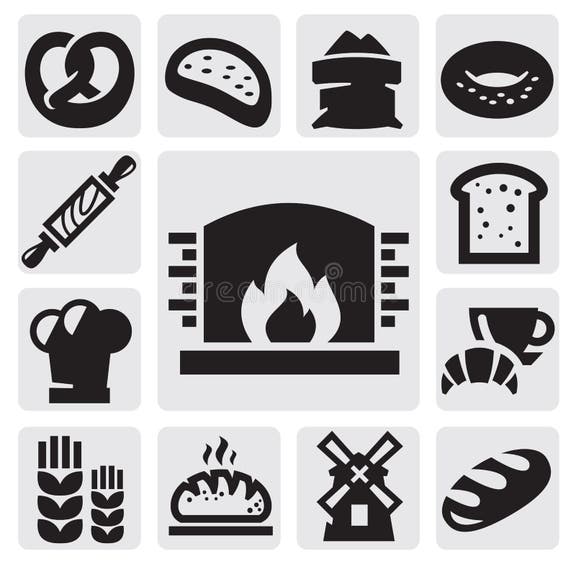 Bread Icons Set Stock Illustrations – 24,394 Bread Icons Set Stock ...