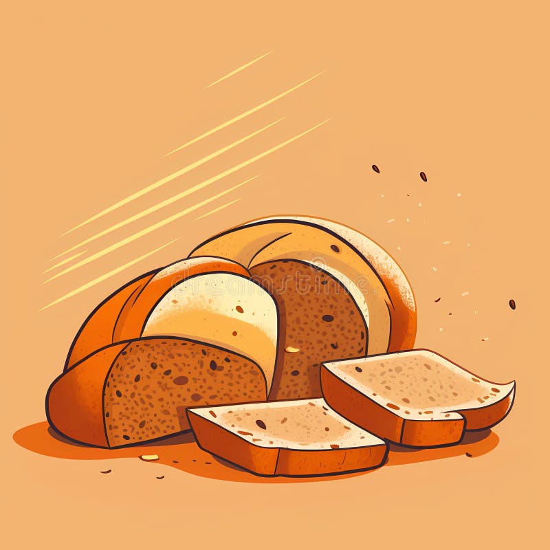 Bread Illustration, Realistic Bread, Bread Shop Stock Illustration - Illustration of delicious ...