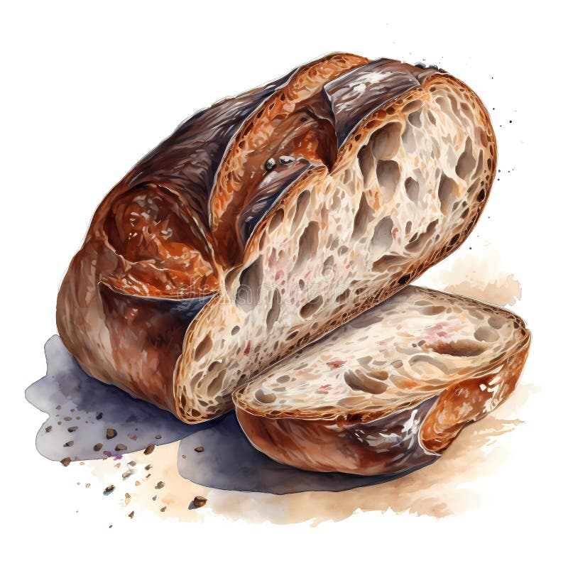 Bread Illustration, Realistic Bread, Bread Shop Stock Illustration ...