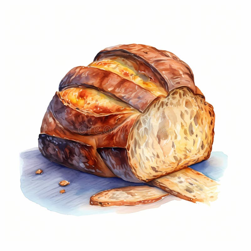 Bread Illustration, Realistic Bread, Bread Shop Stock Illustration ...
