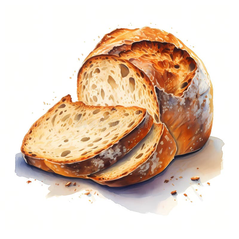 Bread Illustration, Realistic Bread, Bread Shop Stock Illustration ...