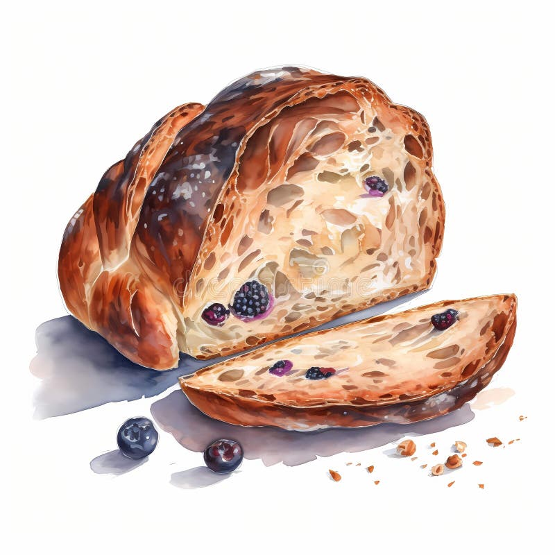 Bread Illustration, Realistic Bread, Bread Shop Stock Illustration ...