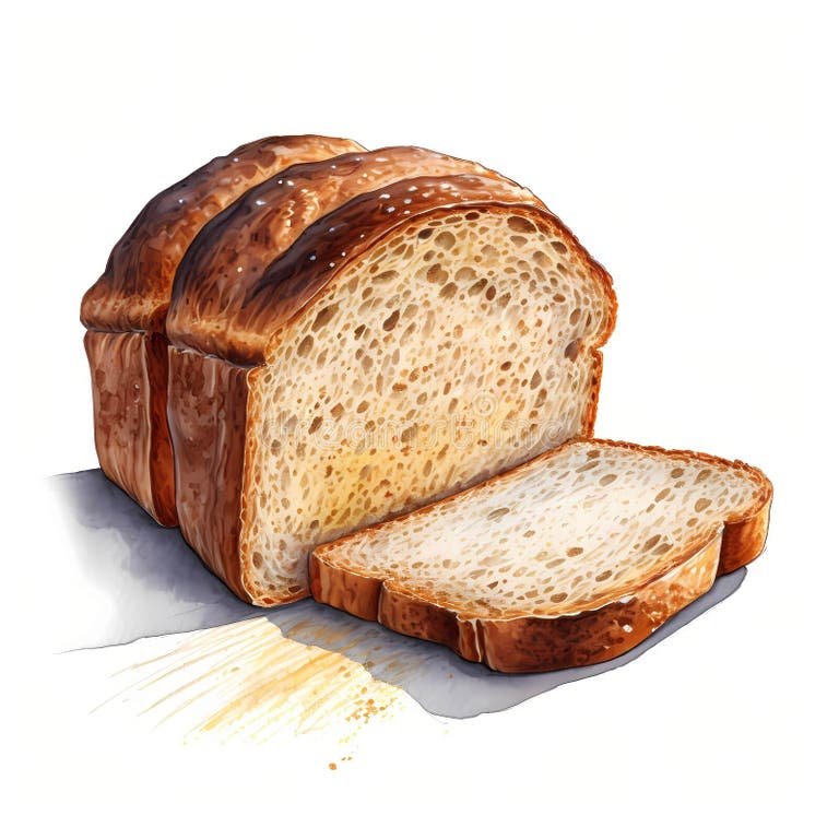 Bread Illustration, Realistic Bread, Bread Shop Stock Illustration ...
