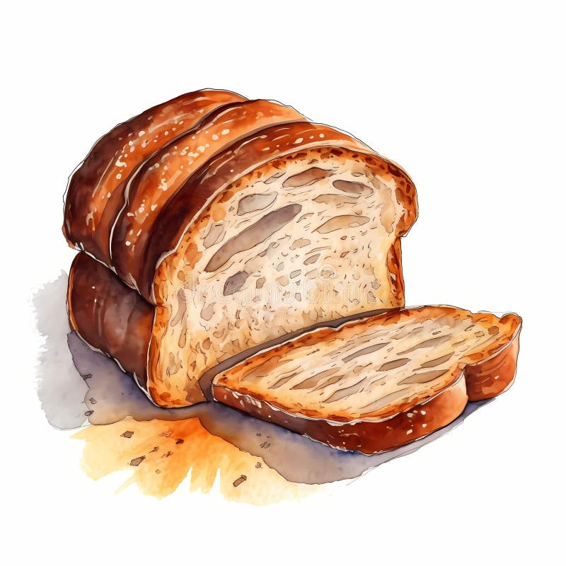 Bread Illustration, Realistic Bread, Bread Shop Stock Illustration ...