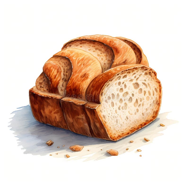 Bread Illustration, Realistic Bread, Bread Shop Stock Illustration ...