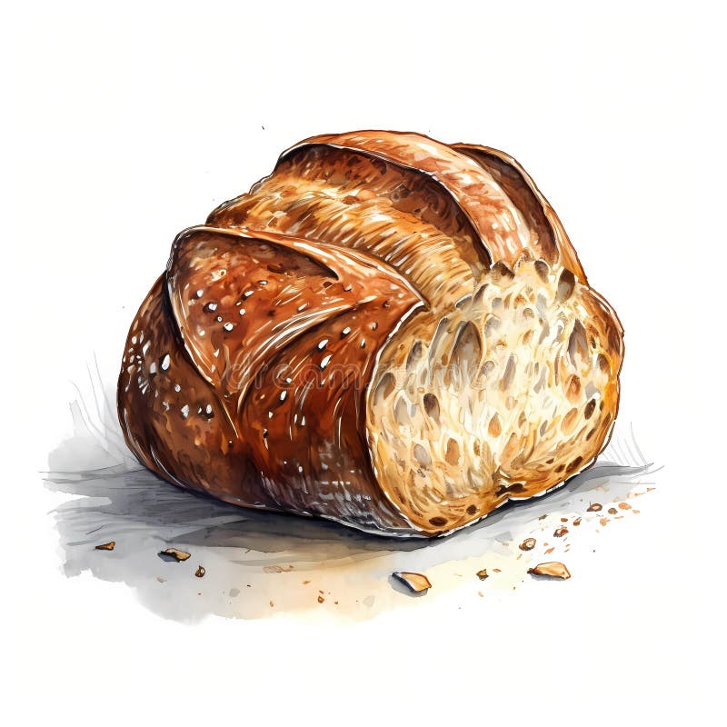 Bread Illustration, Realistic Bread, Bread Shop Stock Illustration ...