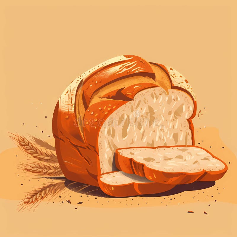 Bread Illustration, Realistic Bread, Bread Shop Stock Illustration ...