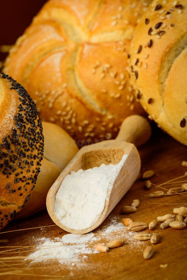 Bread ingredients stock image. Image of bakery, healthy - 38079373