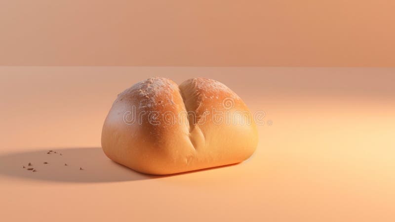Bread Isolated on pastel stock illustration. Illustration of table ...