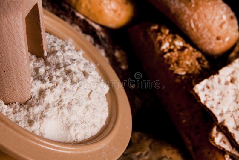 Bread and its components stock photo. Image of food, fresh - 10843304