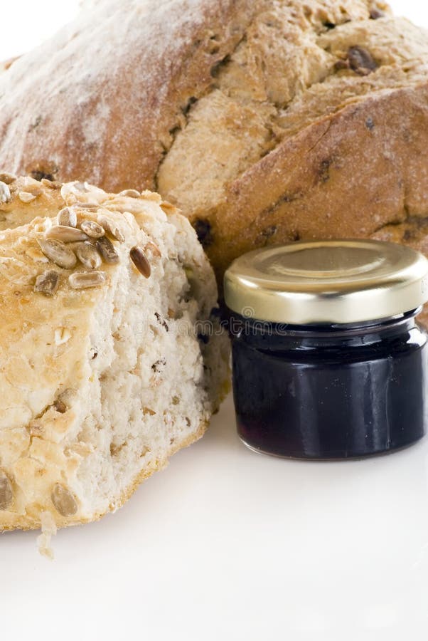 Bread and Jam stock photo. Image of fresh, bakery, wheat - 14972976