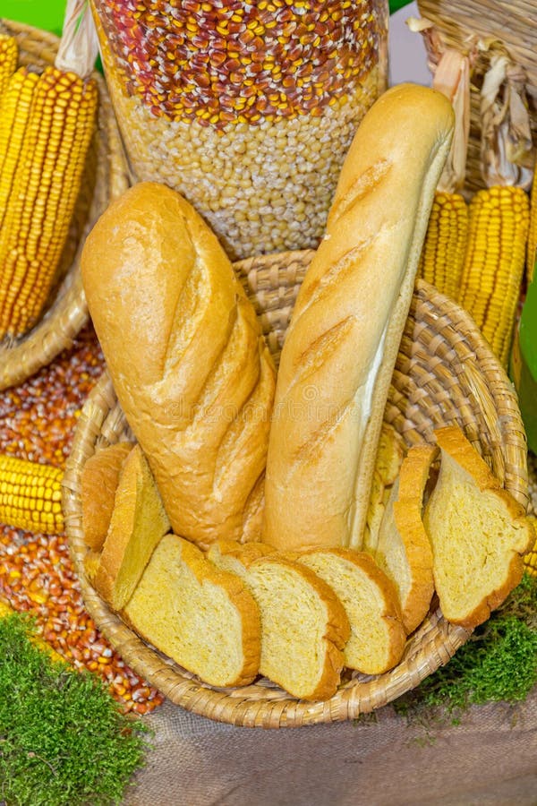 Bread Loaf Basket stock photo. Image of europe, bread - 221953524