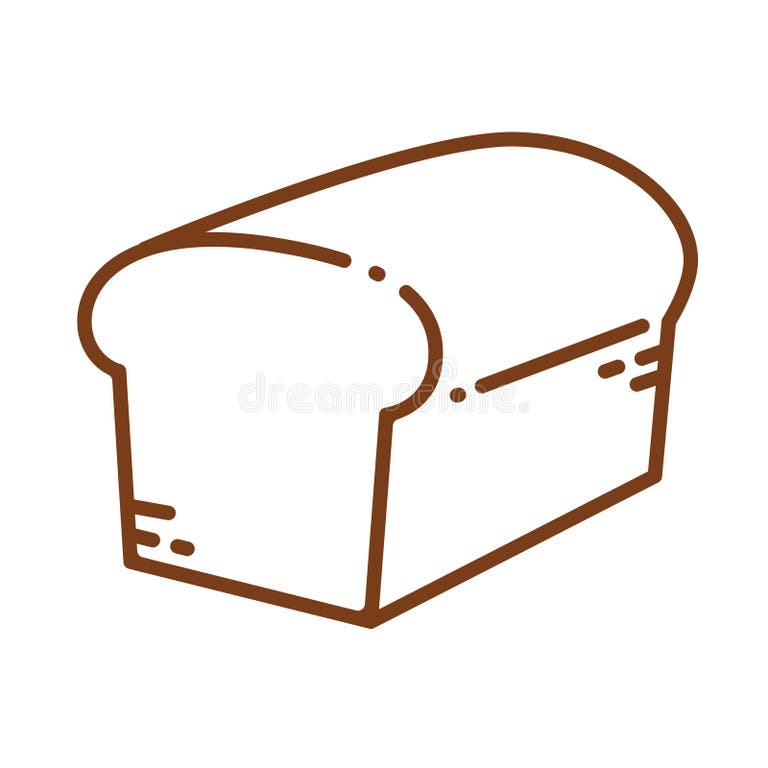 Bread loaf icon. Vector stock illustration. Illustration of loaf ...