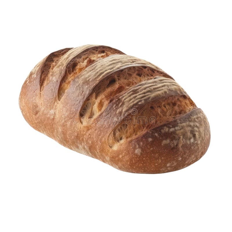 Bread Loaf Isolated on Transparent Background, View from Above ...