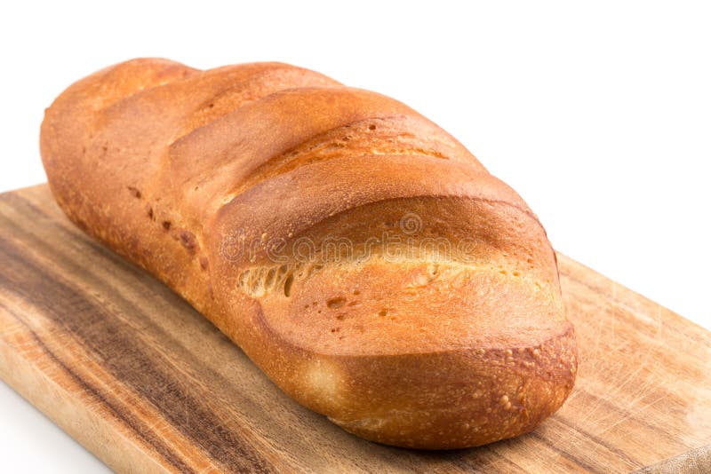 Bread Loaf on a Wooden Chopping Board Stock Photo - Image of breakfast ...