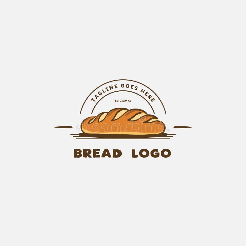 Bread Logo Design Template. Badges Bread Elements for Restaurant Stock ...