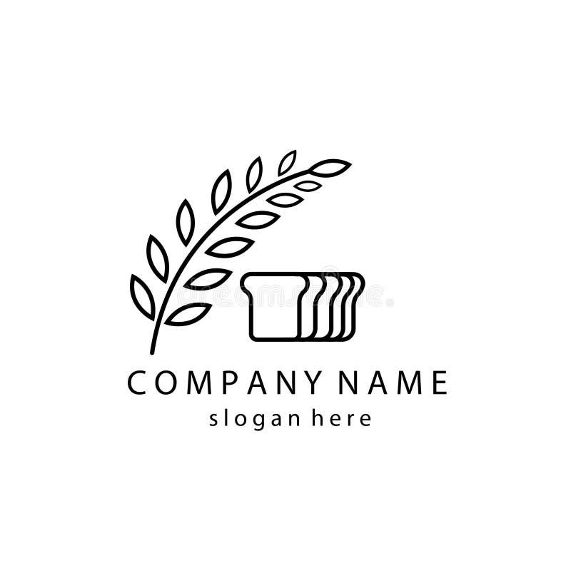 Bread Logo Icon Illustration for Company Design Vector Template Stock ...